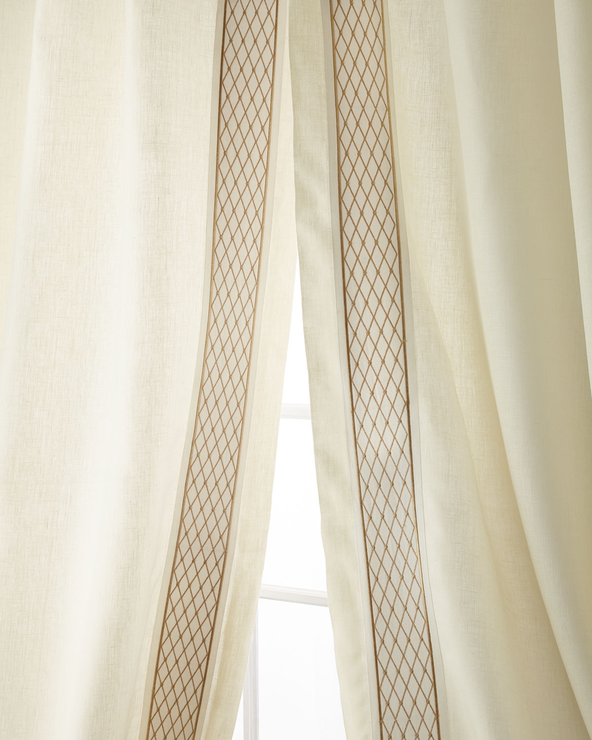Ambrosia Gold 100% Linen Lined Drapes (Pair) – Number One Textiles