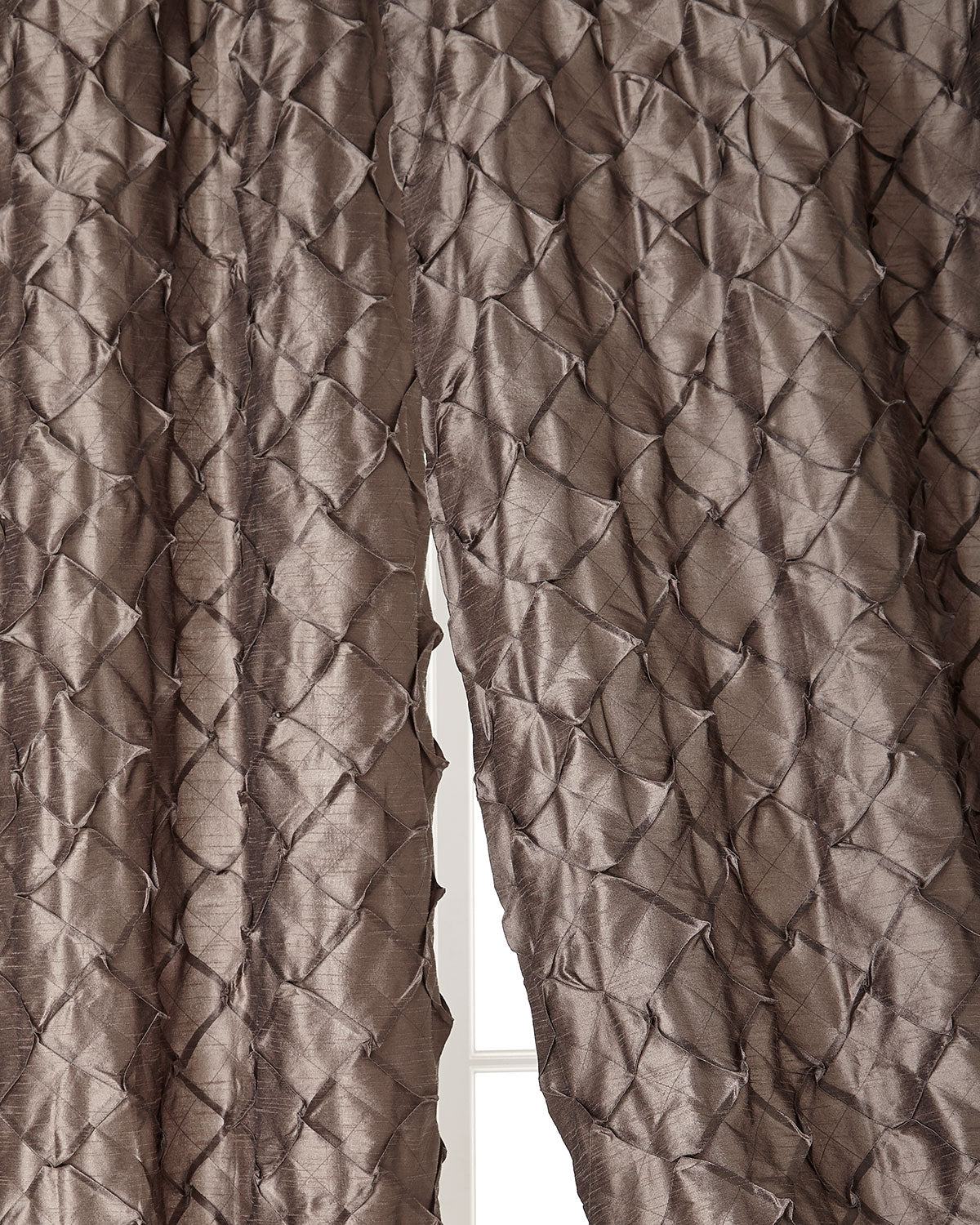 Ava Pintuck Faux silk Drapes (Pair) – Number One Textiles