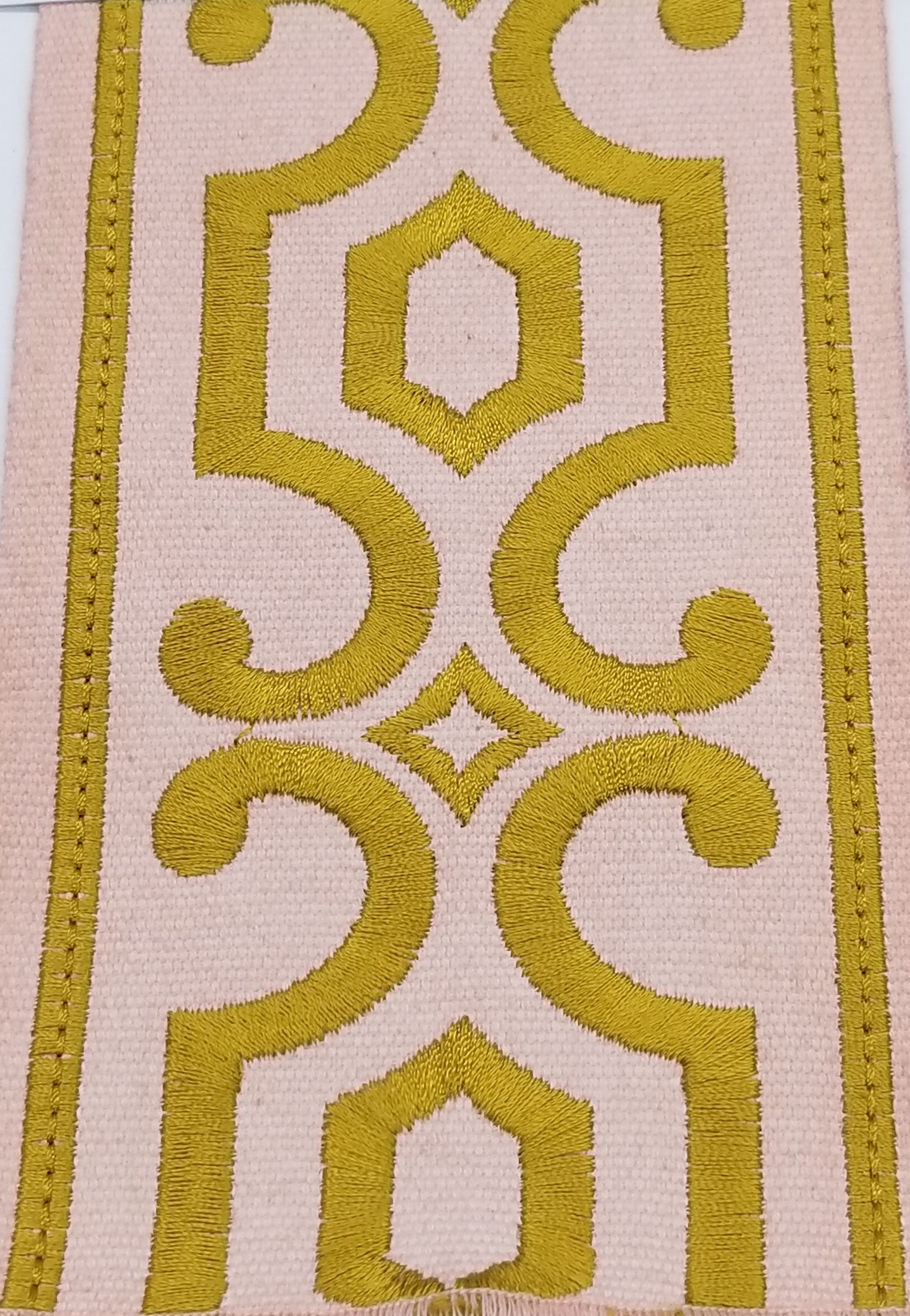 Andes gold on blush – Number One Textiles